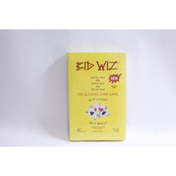 Games | Bid Wiz Ultimate Card Game Sealed And Never Used Made In Canada ...